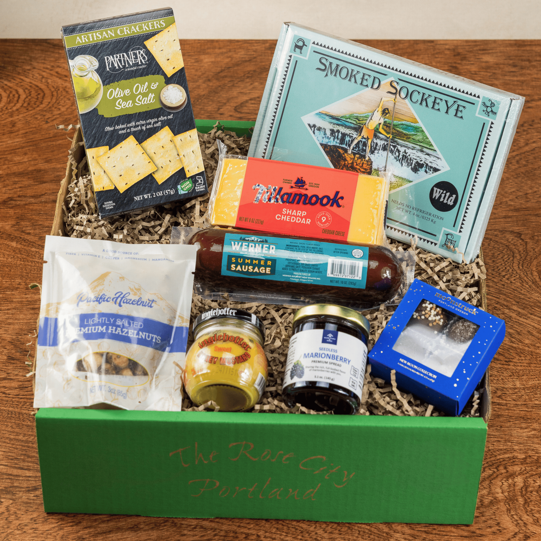 Oregon Native Sweet & Savory Gift Basket – Made In Oregon