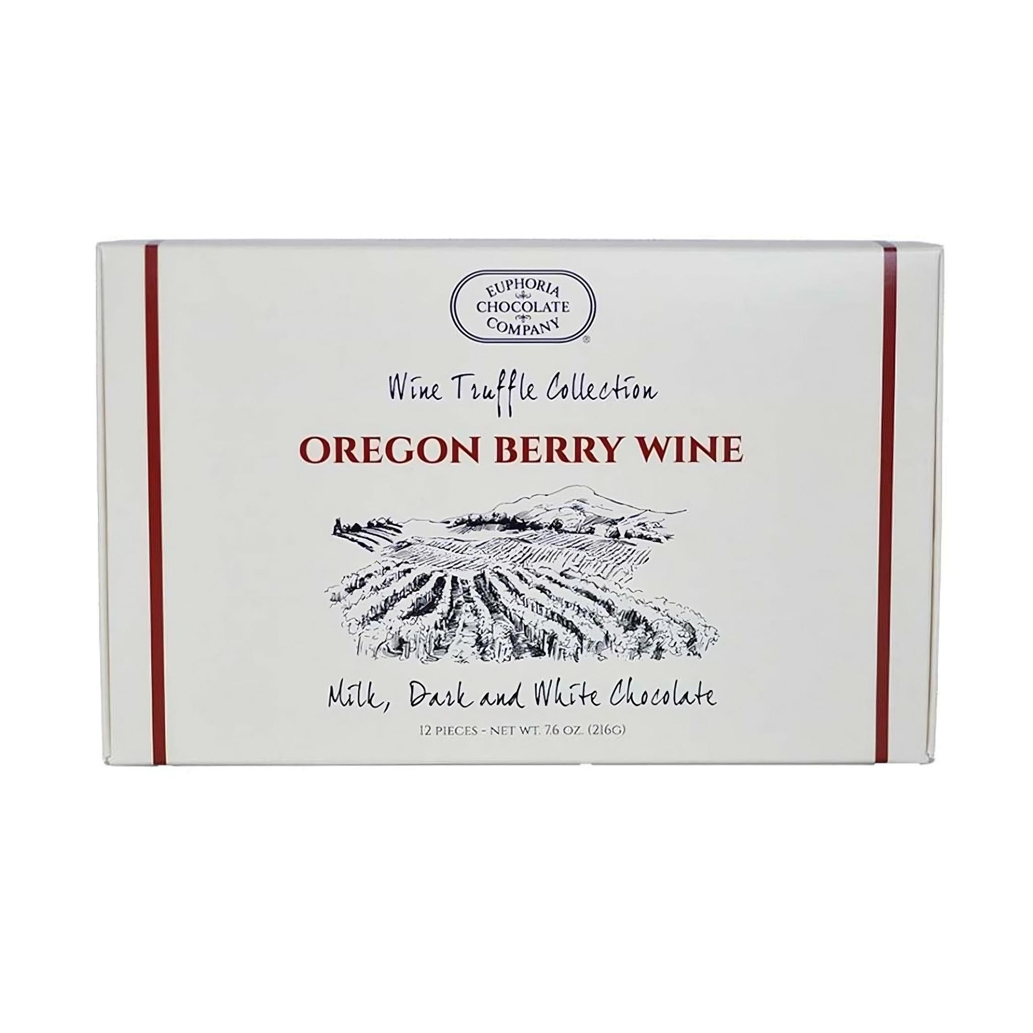 Euphoria Chocolate Oregon Berry Wine Truffle, 12pc – Made In Oregon