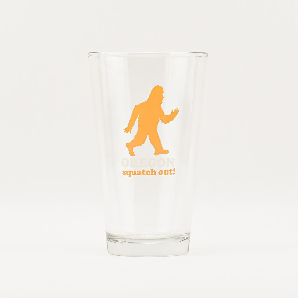 Little Bay Root Squatch Out Oregon Pint Glass, 16oz. | Made In Oregon