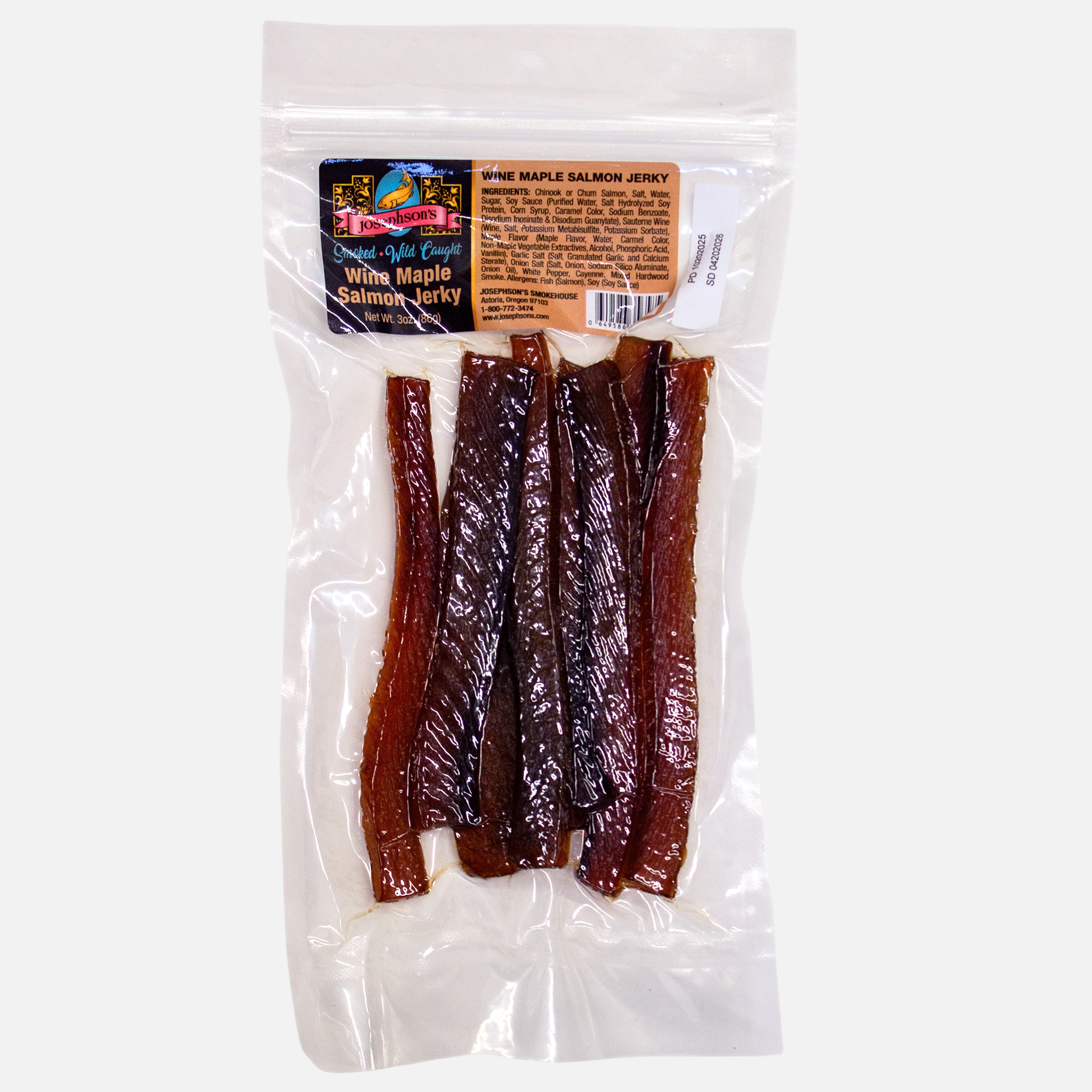 Josephson's Smokehouse, Wine Maple Salmon Jerky – Made In Oregon