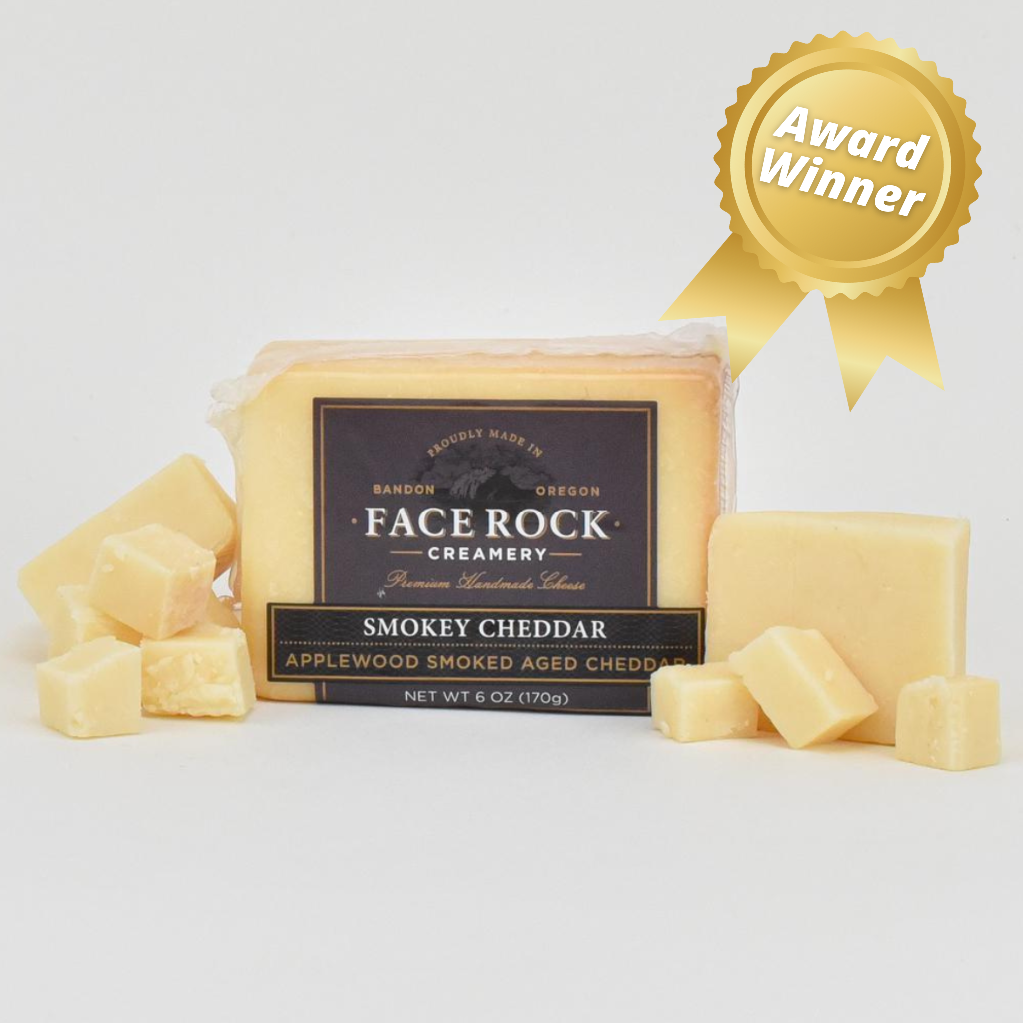 Face Rock Cheese Smokey Cheddar, 6oz. – Made In Oregon