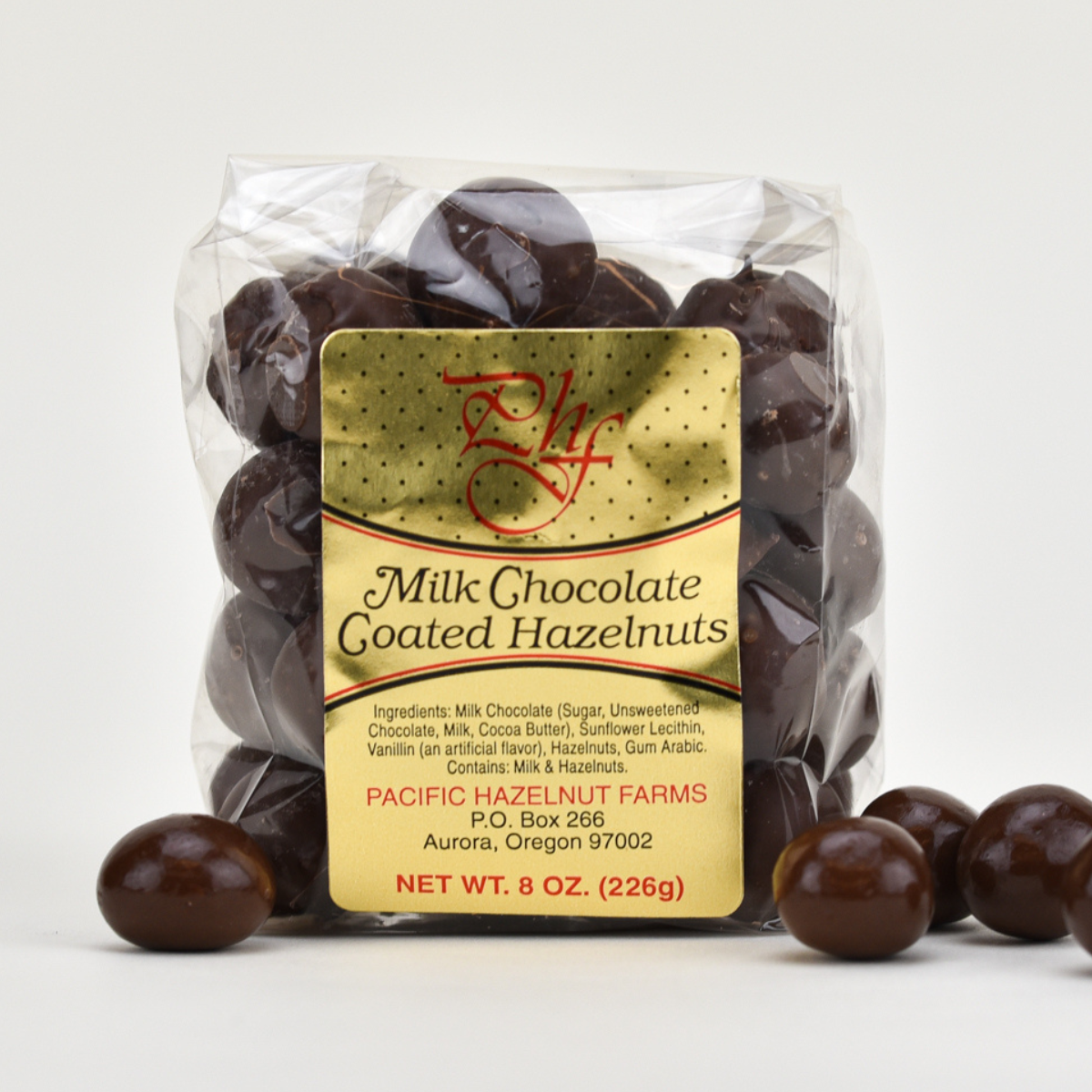 Pacific Hazelnut Farms Milk Chocolate Hazelnuts, 8oz. | Made In Oregon